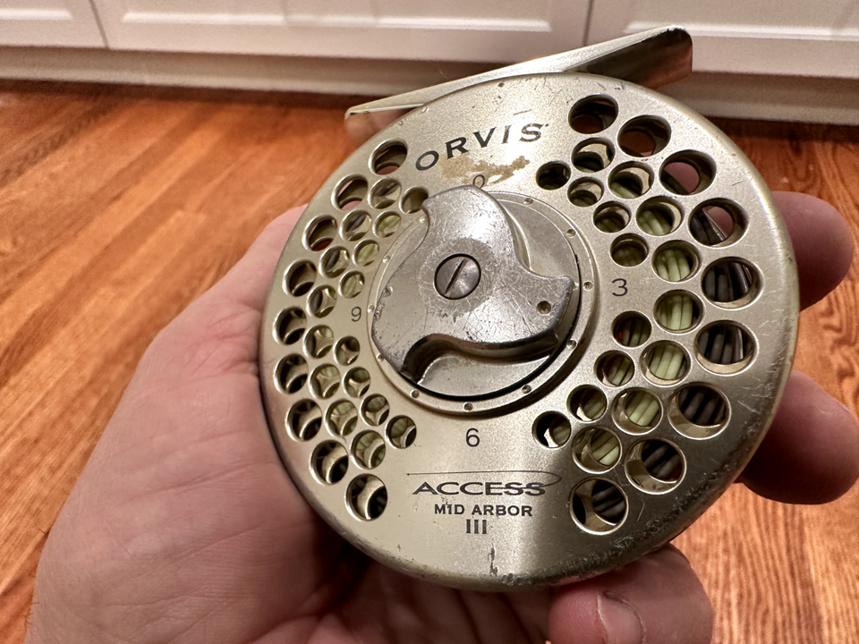 Orvis Access 6 Weight Mid Arbor Fly Fishing Reel and Line | eBay