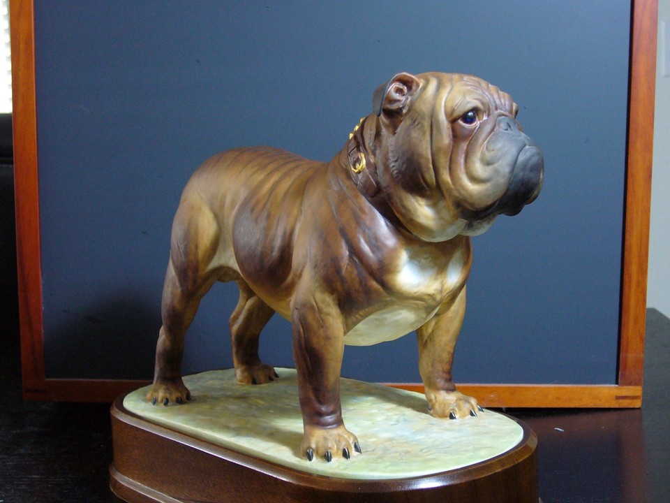 Royal Worcester Bulldog - limited edition by Doris Lindner 1968 (Model ...