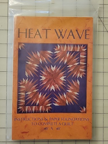Complete Paper Piecing Quilt Pattern - Heat Wave By Karen Stone | eBay