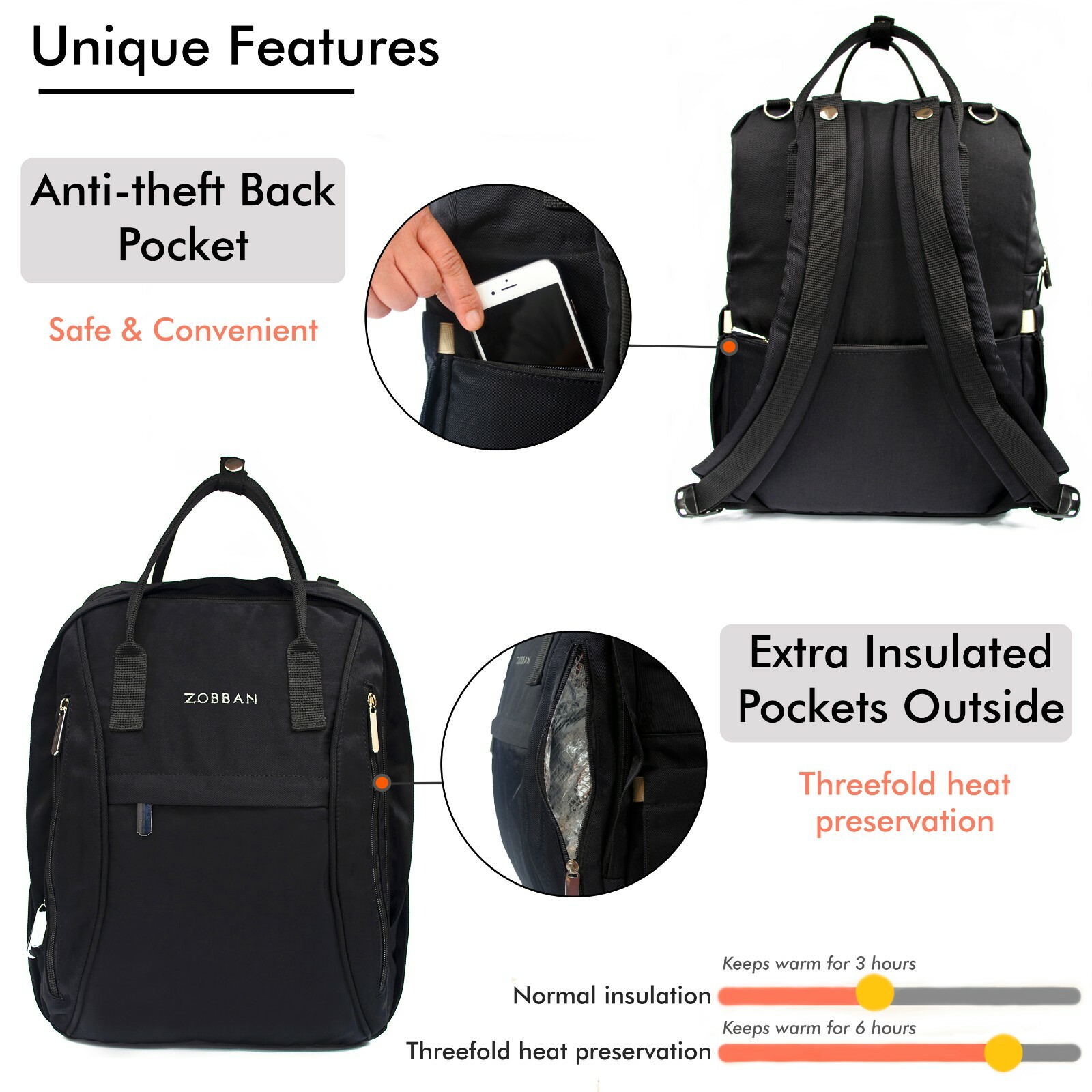 Laptop Backpack for Men Women, 14 Inch, Travel, Baby, School, Work ...