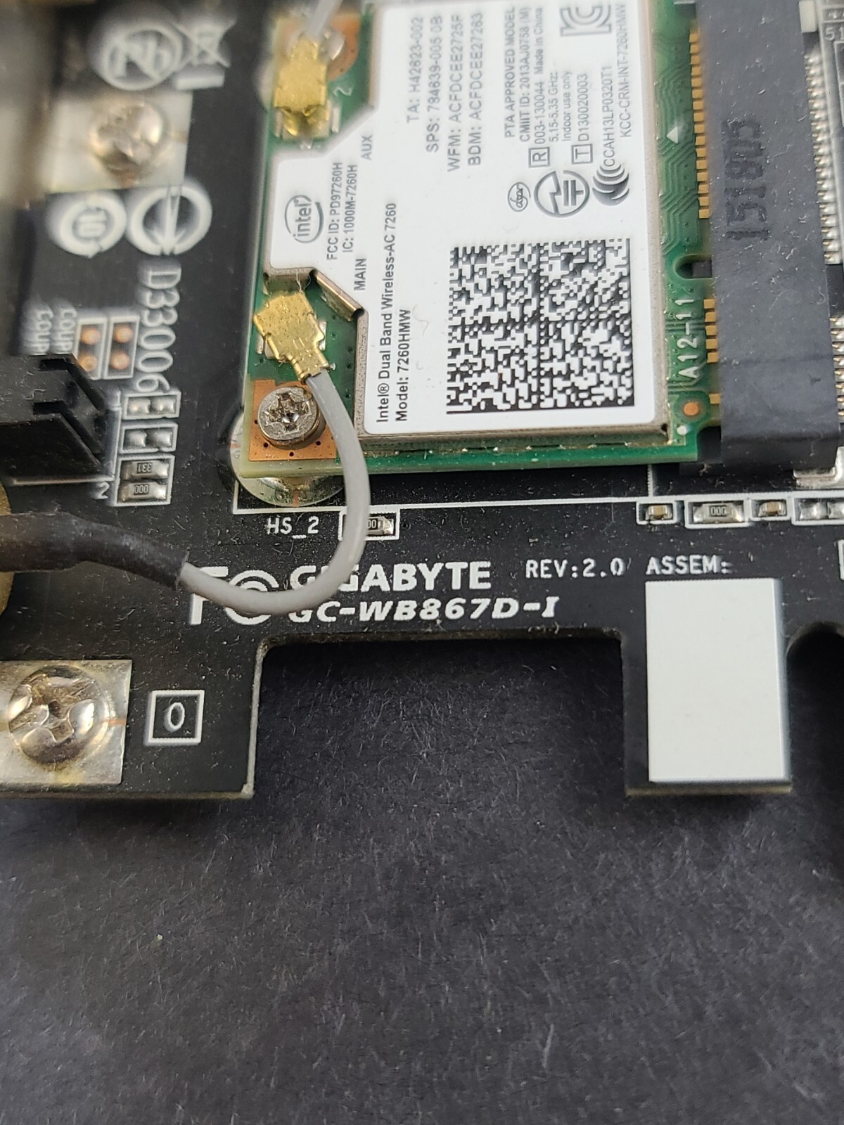 Gigabyte+GC-WB867D-I+REV+Bluetooth+4.2+Wireless+Dual+Frequency+2.4Ghz-5 ...