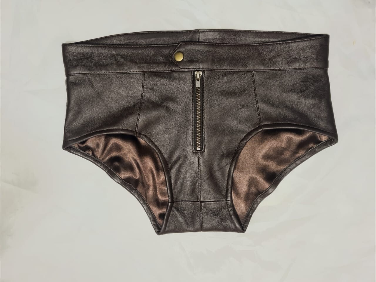 Men's lambskin Brown Leather Briefs Real Soft Leather Jockstrap Thong Underwear | eBay