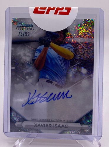 2023 BOWMAN STERLING XAVIER ISAAC AUTO 73/99 SPECKLE REFRACTOR TAMPA ...