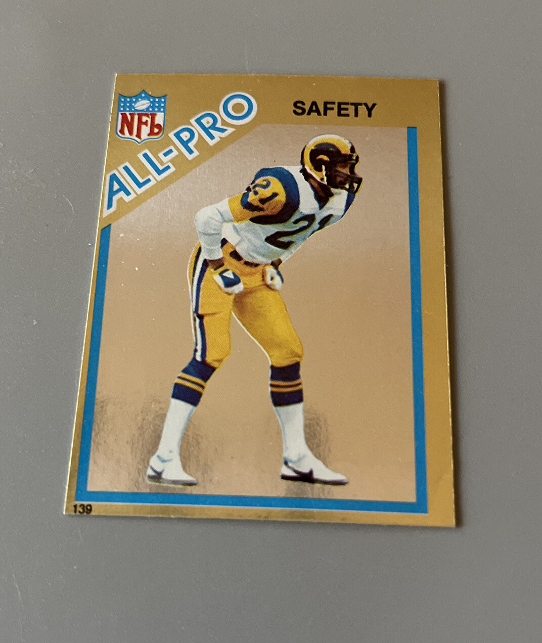 1982 Topps Stickers Nolan Cromwell Gold Foil #139 NFL Los Angeles Rams ...