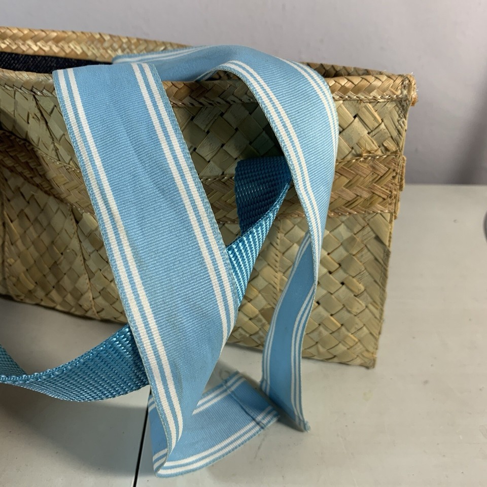Harl Taylor Nassau Woven Straw Rafia Handbag Bahamas Purse Bag ...