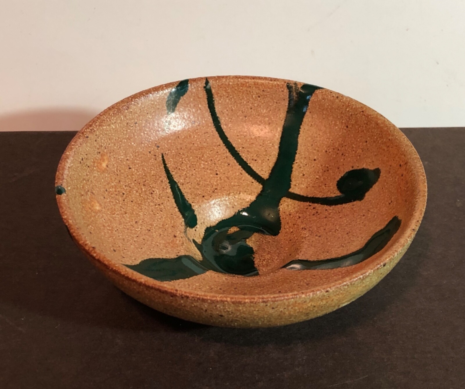 Vtg unsigned Japanese?tea BOWL mingei folk art studio pottery matte ...