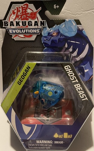 Bakugan Evolutions Geogan Ghost Beast Action Figure With Ability Cards ...