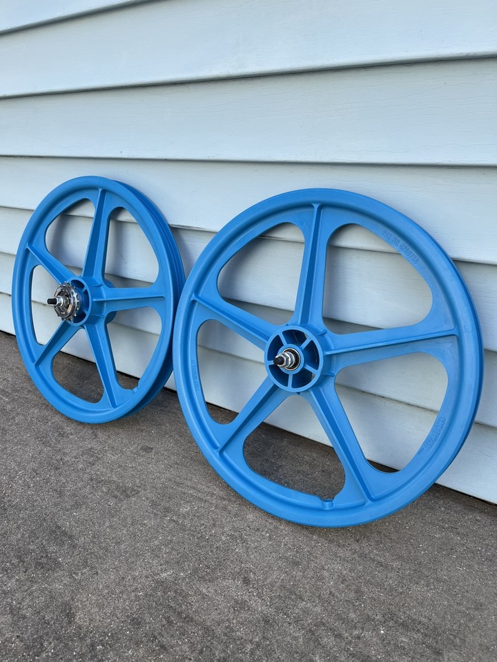 Aqua Teal Skyway 20 inch Tuff Wheels Mags Rims Bmx New 5 Spoke Maui GT ...