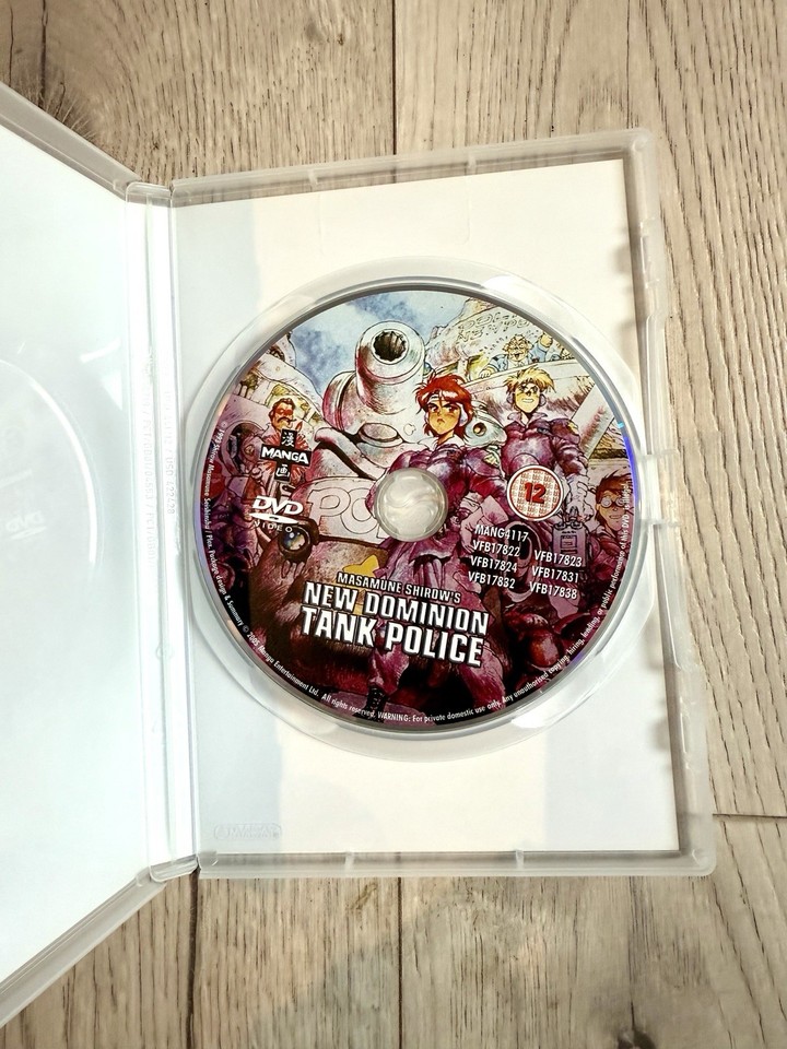 New Dominion Tank Police - DVD 2004 Manga Region 2 Masamune Shirow ...