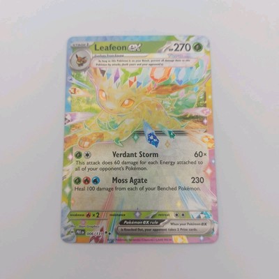 Leafeon ex 006/131 Double Rare Pokemon Prismatic Evolutions | eBay