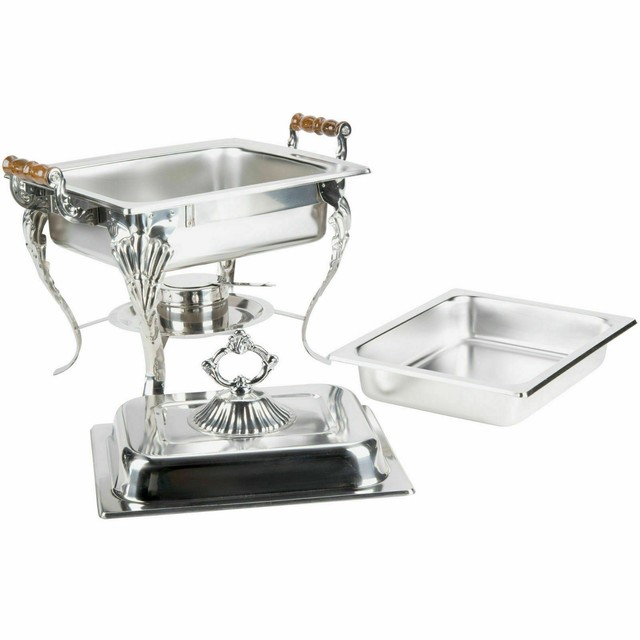 Set of 3 Chafer Chafing Dish Catering Classic Stainless Steel 4 QT ...