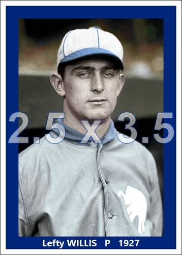 Lefty Willis - 1927 Philadelphia Athletics - choose a style - colorized ...