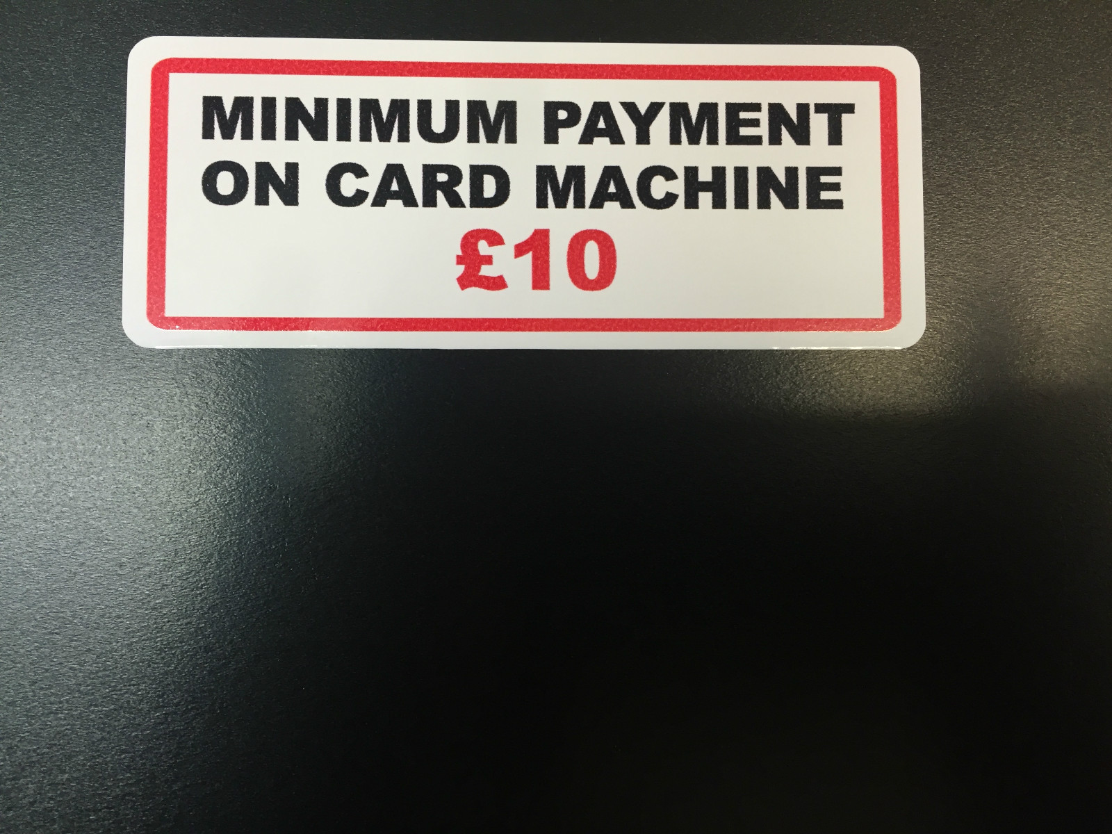 2 X MINIMUM PAYMENT ON CARD £5 OR £10 STICKERS CREDIT DEBIT CARD FOR ...
