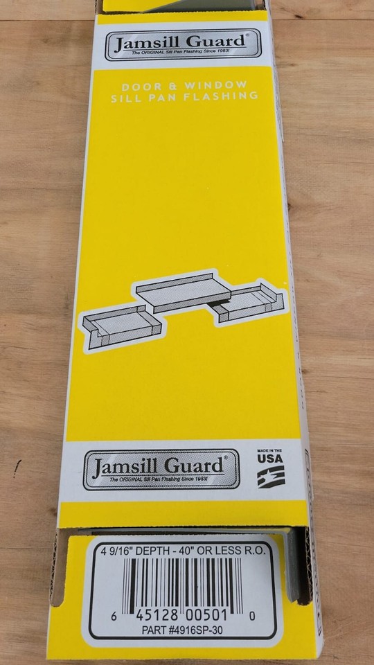 Jamsill 4 9/16 Up To 40" Opening Door Window Pan Flashing | eBay