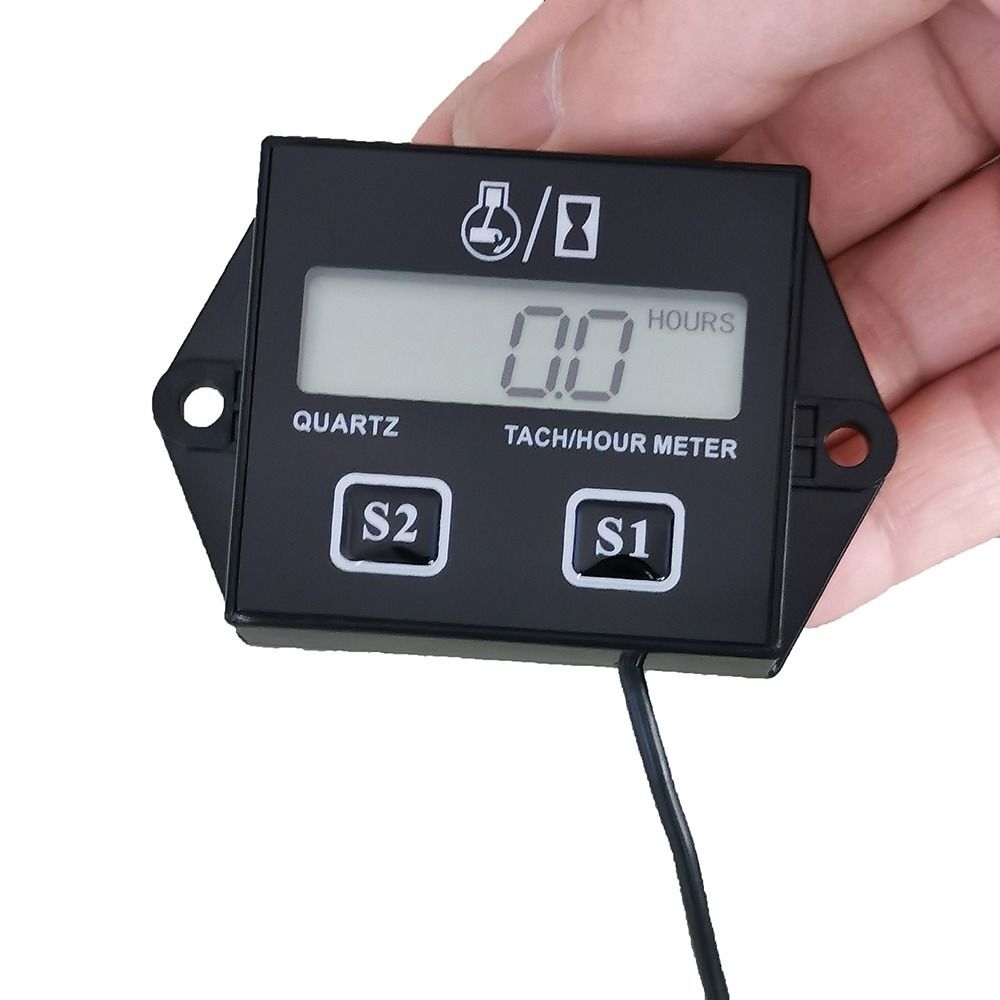 Bike Boat Digital Engine RPM Meter Engine Tach Hour Meter Tachometer ...