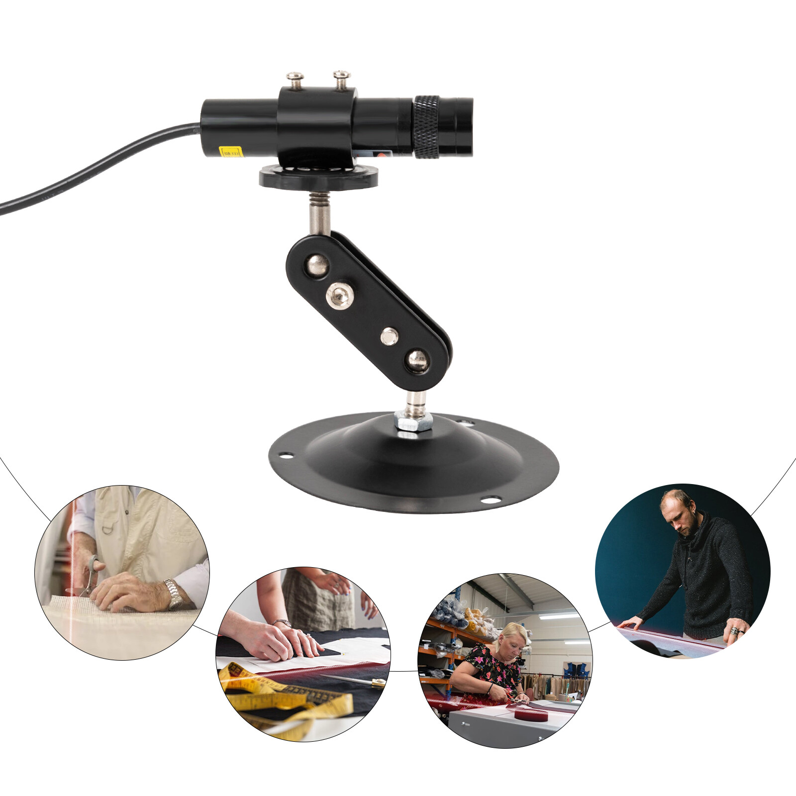 Universal 650nm 100mW Red Laser Line Generator Module Locator Sawmill ...