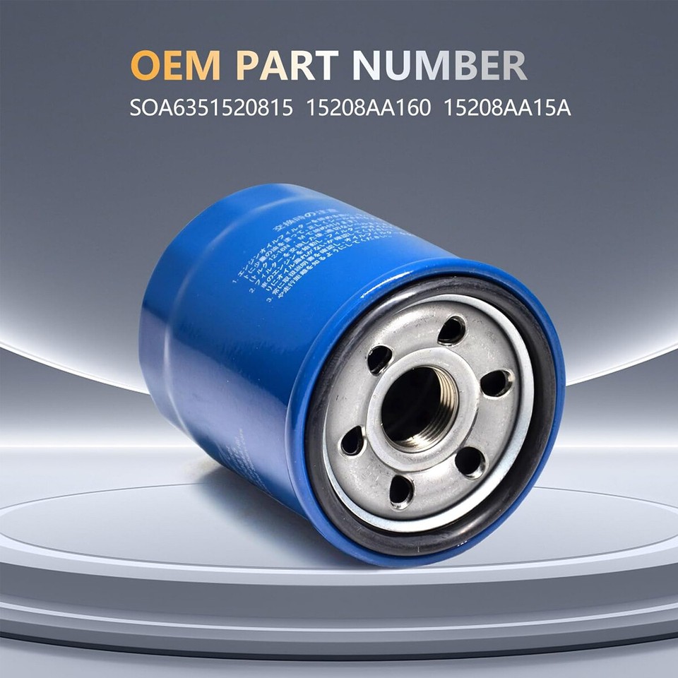 New For Subaru Engine Oil Filter 15208AA21A 15208AA160 SOA6351520815 ...