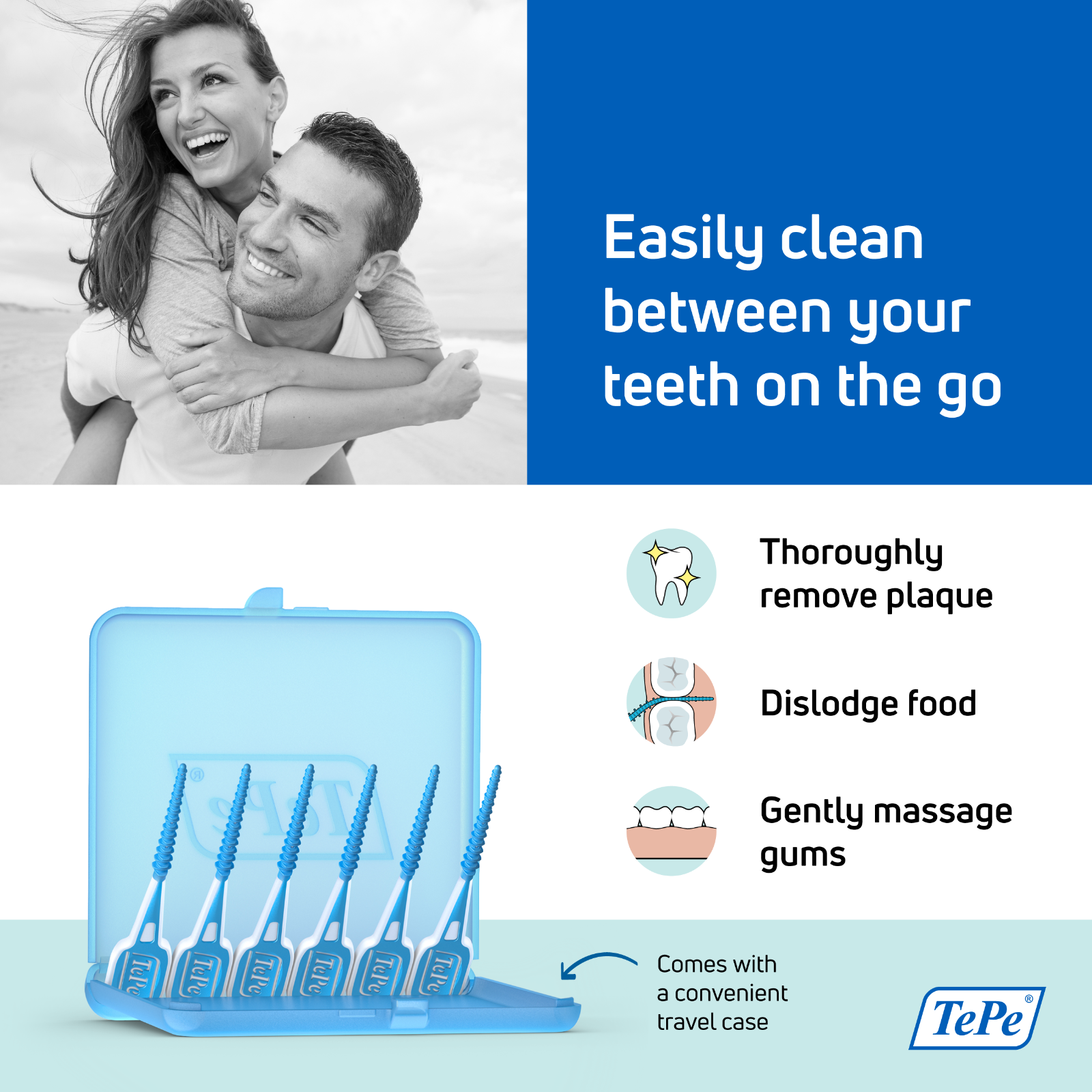 TEPE EasyPick™ Blue - M/L 36-pack - Dental Floss Picks | eBay