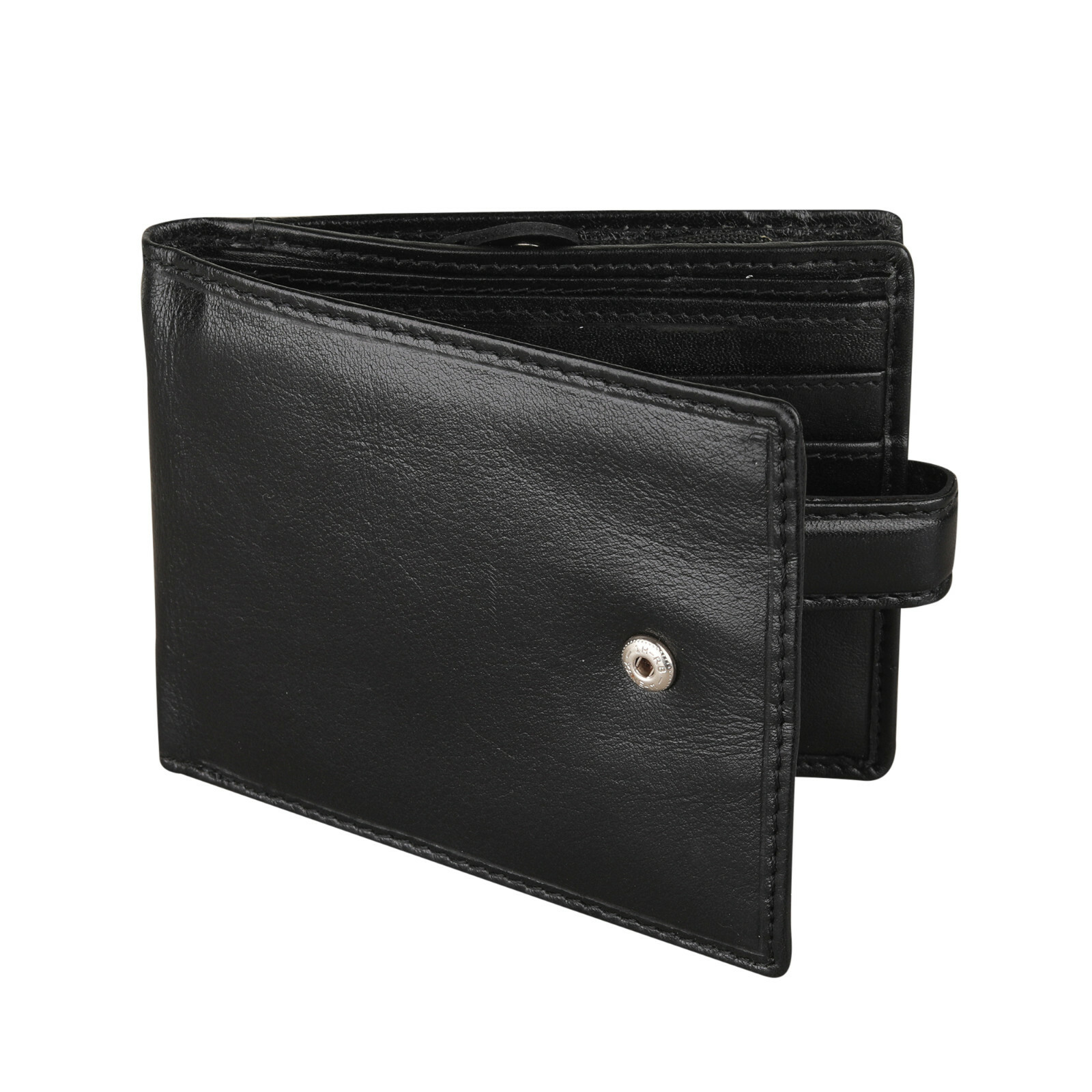 Designer Mens Leather Wallet RFID SAFE Contactless Card Blocking ID ...