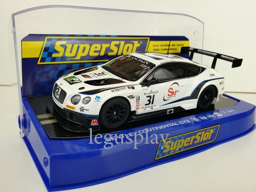 Slot car scalextric superslot H4024 Bentley Continental GT3 Team Parker ...
