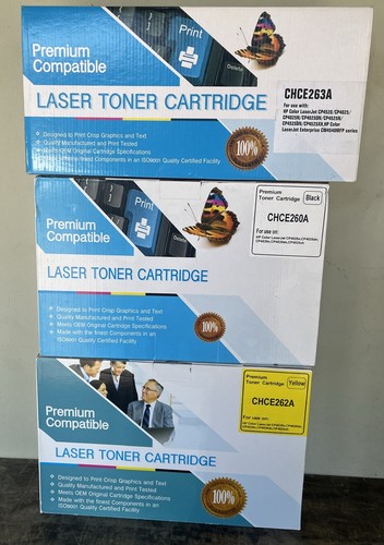 Lot 3 647A 648A Toner Set CE260A CE262A CE263A For HP LJ CP4025 CP4525 ...