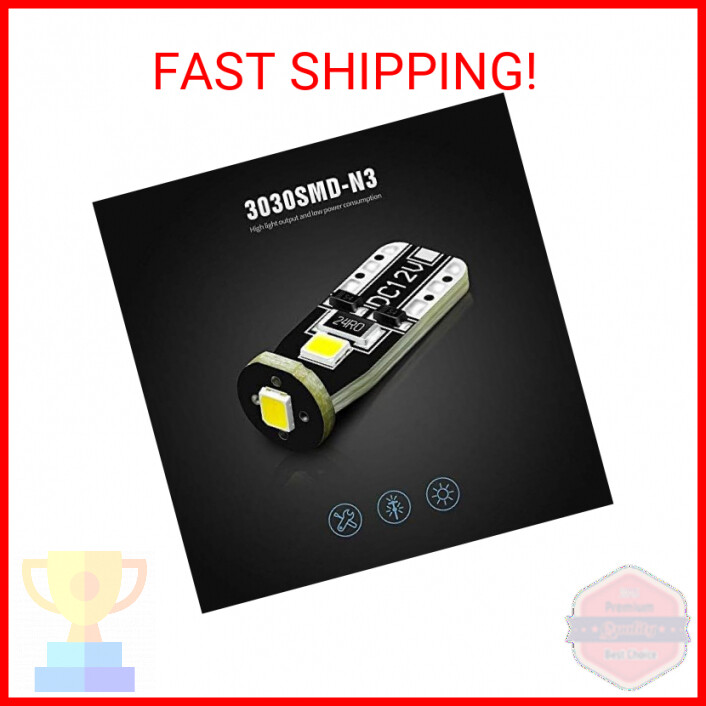 SIR IUS LED 194 LED Bulbs Extremely Super Bright 3030 Chipset for Car ...