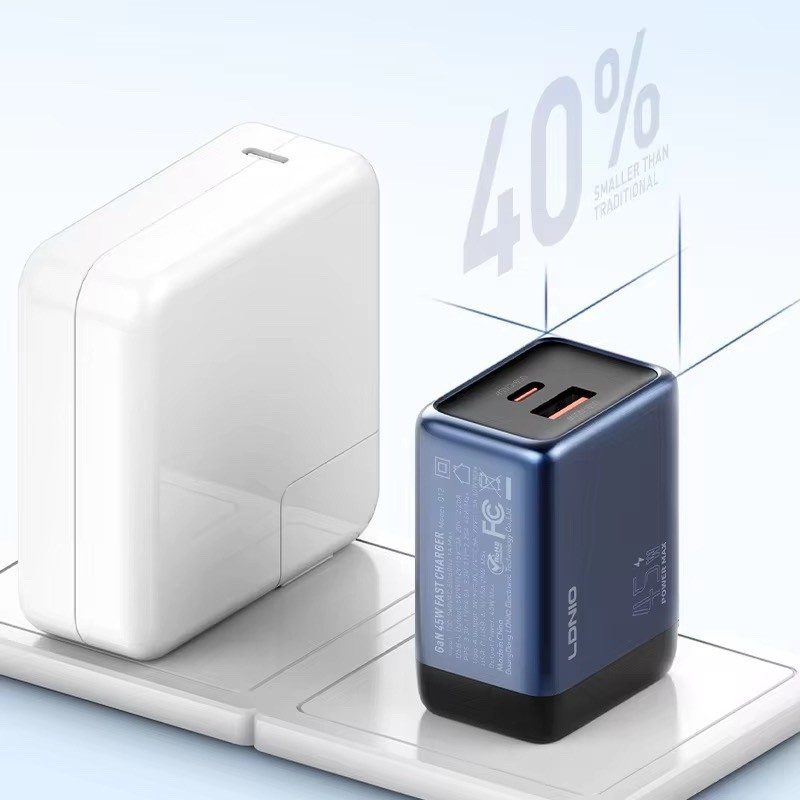 LDNIO 45W GaN Ladegerät USB-C PD Schnellladung EU-Stecker USB-A | eBay.de