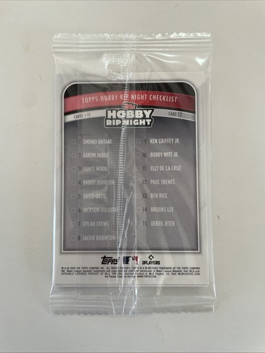 2025 Topps Hobby Rip Night Paul Skenes Green SP Cello Pack | eBay