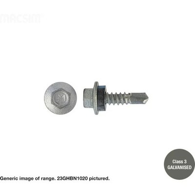 250 x 12g x 65mm Self Drilling Galvanised HWF Screw + Neo Washer | eBay ...