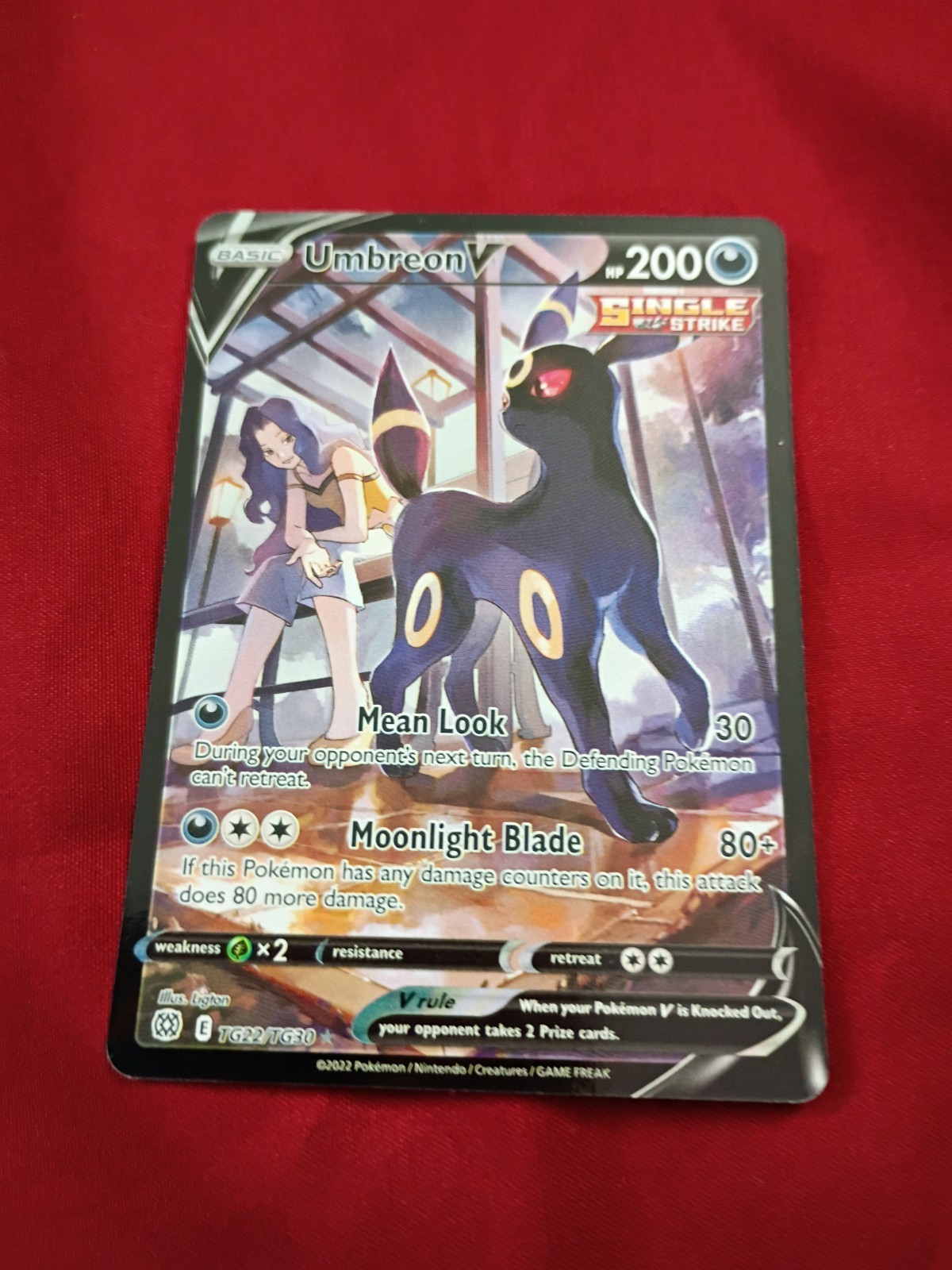 Umbreon V 2022 Sword & Shield: Brilliant Stars #TG22/TG30 Trainer ...