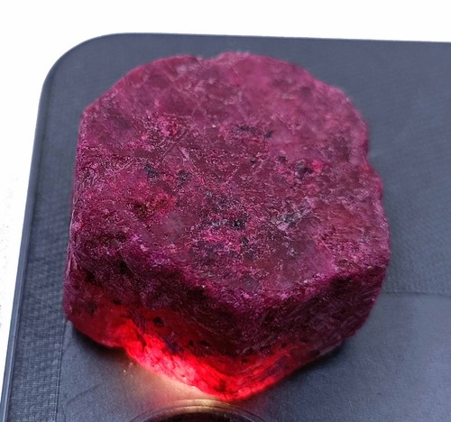 173CT Natural Red Ruby Rough Chakri Raw Gemstone Certified Loose Gem ...