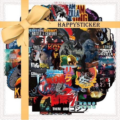 50pcs Godzilla vs Kong 1 Action Movie Stickers Vinyl Laptop Notebook ...