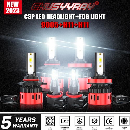9005 H11 LED Hi-Lo Beam Headlight H11 fog Bulbs For Toyota 4Runner 2010 ...