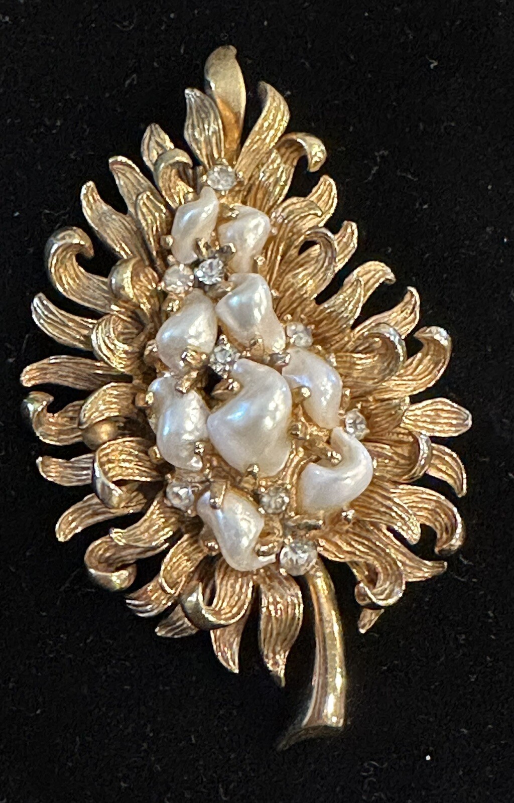 Vintage Marcel Boucher Baroque Style Pearl Brooch Pin - Gem