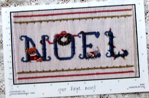 ~ LITTLE MEMORIES OUR FIRST NOEL CHRISTMAS SMOCKING DESIGN PLATE ~ | eBay