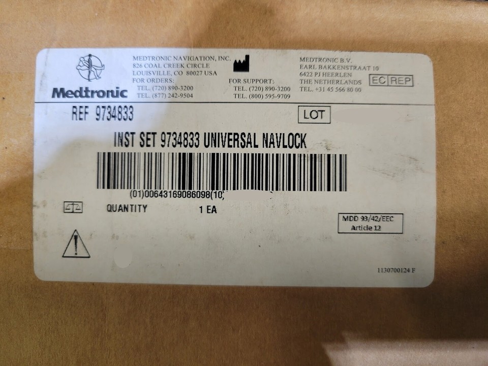 Medtronic Universal Navlock Instrument Set REF 9734833 | eBay