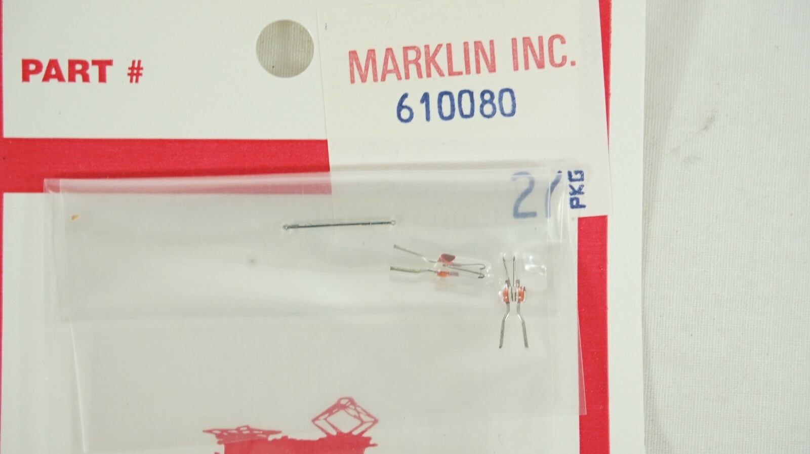 Marklin Part 600100 HO Scale Replacement Light Bulb Pack of 2 NEW B10 ...