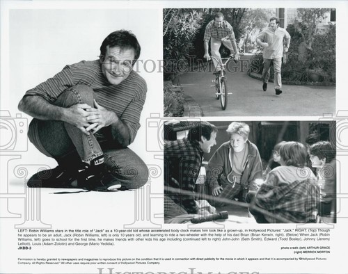 1996 Press Photo Actor Robin Williams, Brian Kerwin, Seth Smith in ...