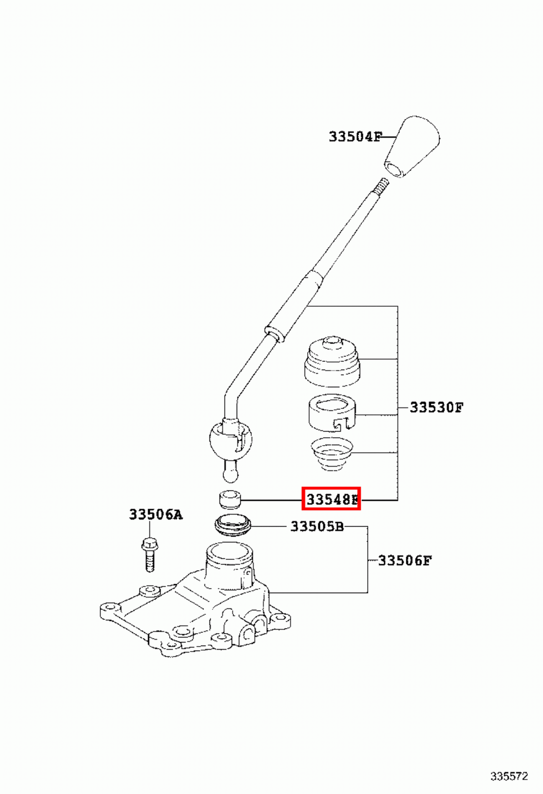 Genuine Hilux KUN126 KUN125 GUN126 Gearbox Gear Shift Lever Seat Bush ...