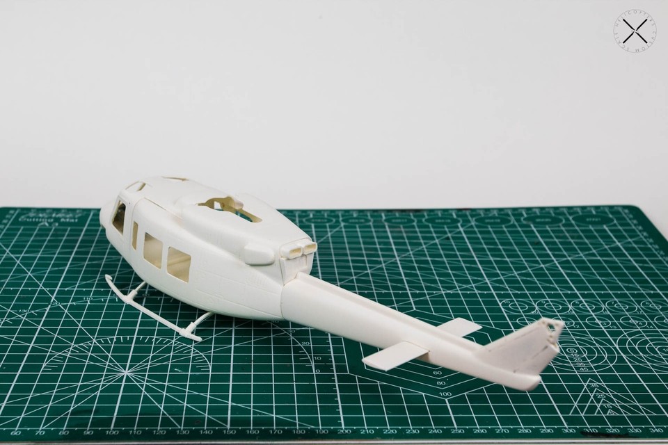 Fuselage kit Bell 212 UH-1N(NEW Ver) for K110 and Compatible Size RC ...