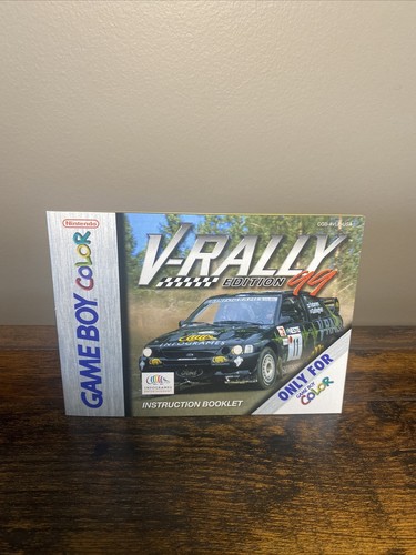 V-Rally Edition 99 Game Boy Color Instruction Manual Only GBC - Mint ...
