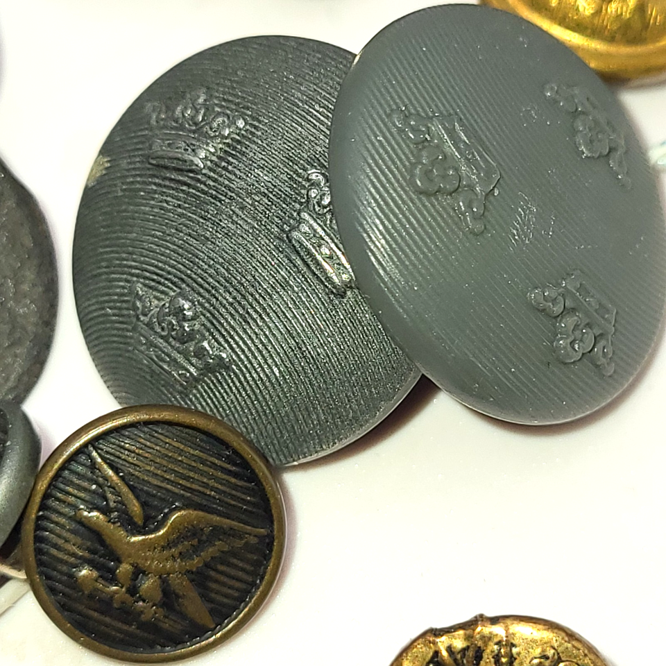 Antique Foreign Military and Civilian Buttons Mixed lot of 20 | eBay