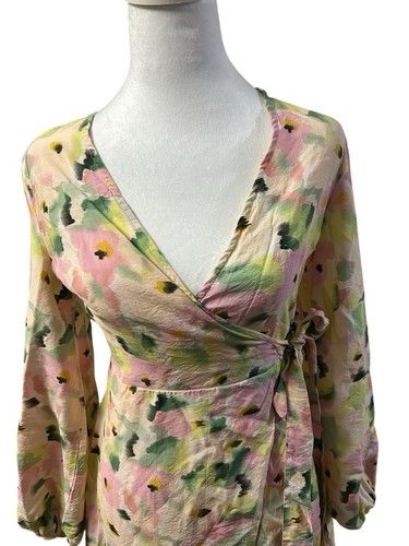 Primark Cares Pastel Wrap High Low Dress Sz 6 | eBay