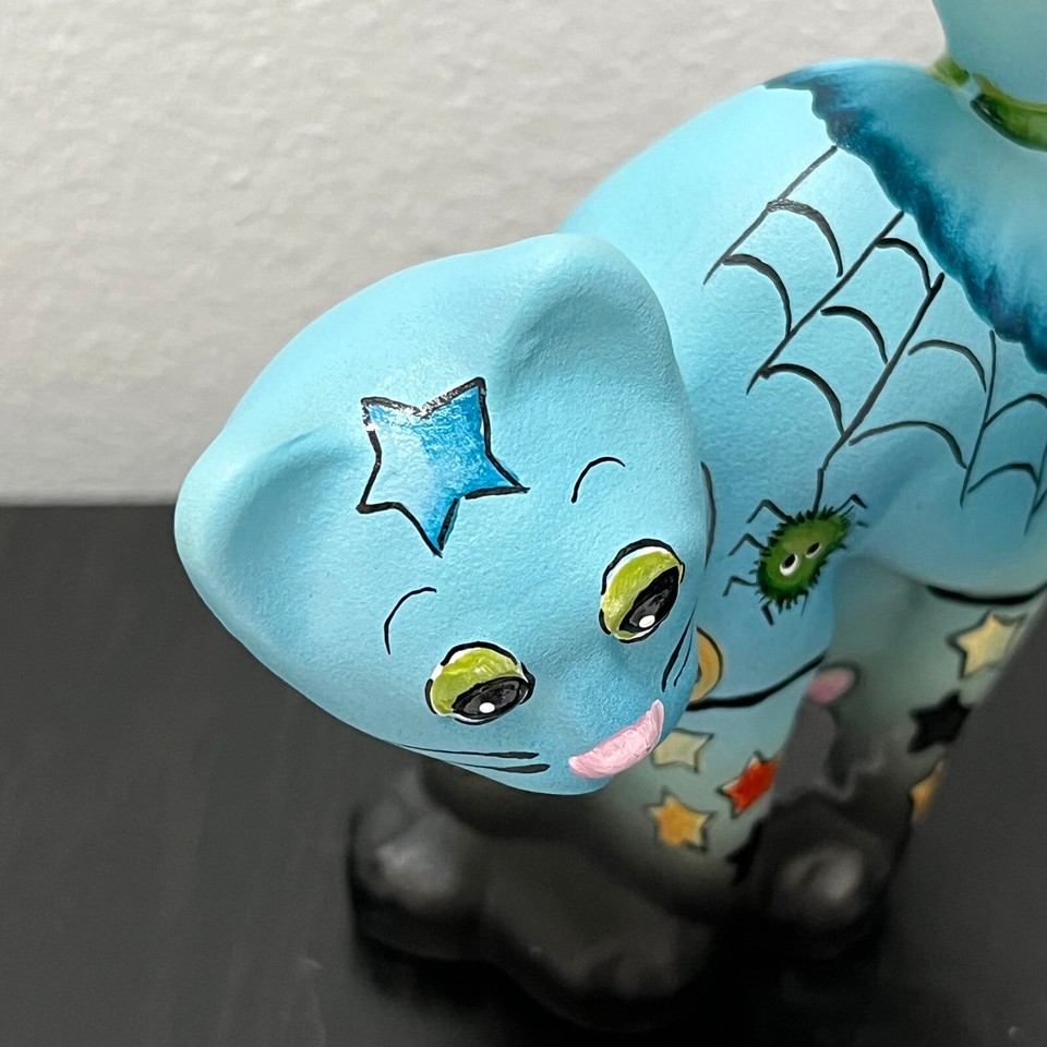 Fenton Jadeite Glass Boo Halloween Scaredy Cat Spider Mouse Figurine LE ...