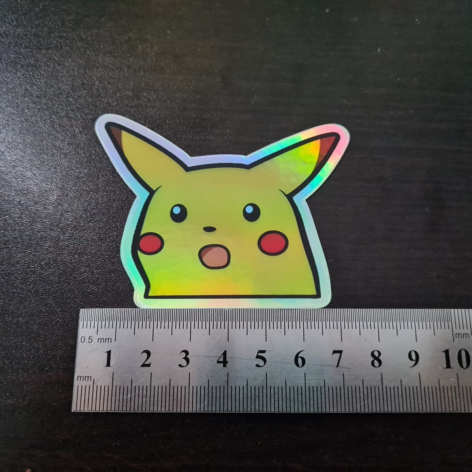 Surprised Pikachu Sticker Car Laptop Phone JDM SLAP HOLOGRAPHIC PIKACHU ...