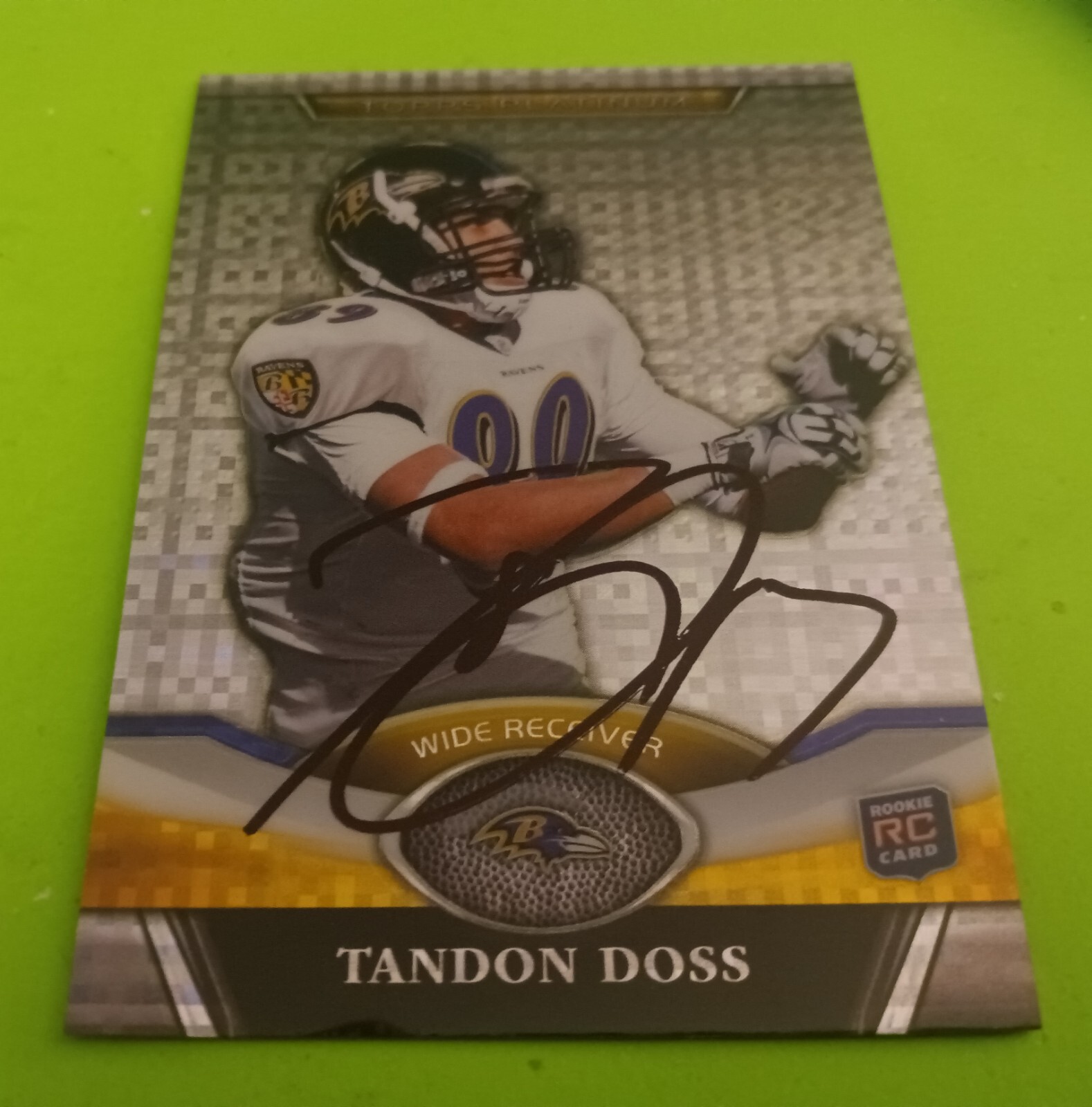 2011 Tandon Doss SIGNED Topps Platinum Xfractor NFL ROOKIE Card #28 ...