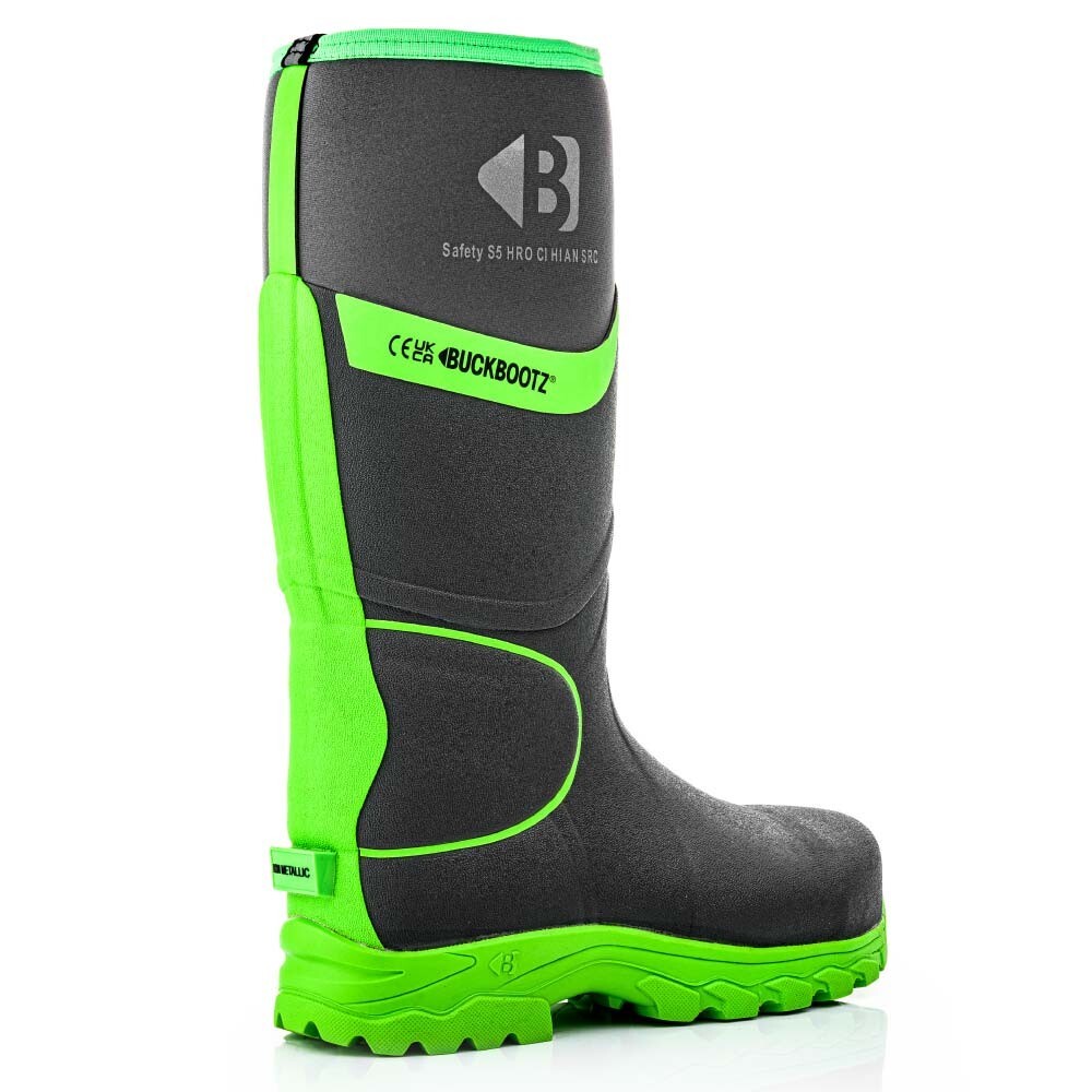 Buckler Buckbootz BBZ8000 Premium Neoprene Hi Vis Safety Wellington ...