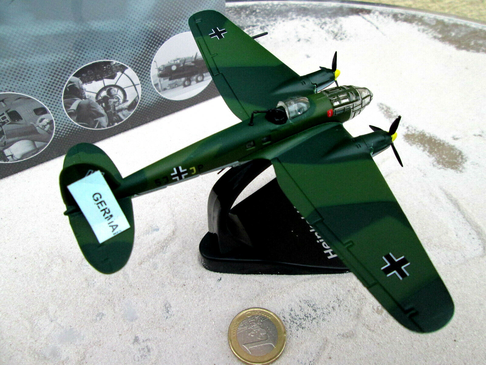 Heinkel He - 111 WW2 Bomber Metall Atlas Fertigmodell Avion Aircraft ...