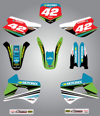 1998 - 2013 Kawasaki KX 85 custom graphics kit STRIKE Style stickers ...