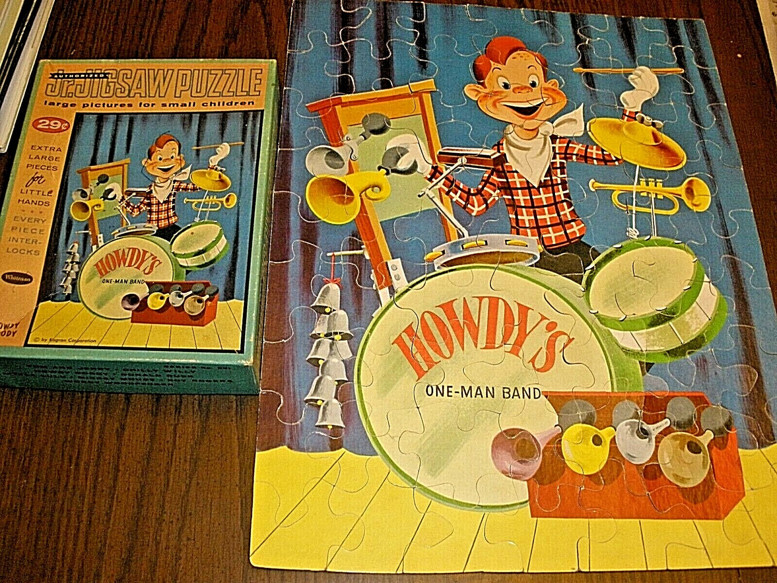 Vintage Jr Jigsaw Puzzle Whitman Howdy Doody One Man Band in Original ...